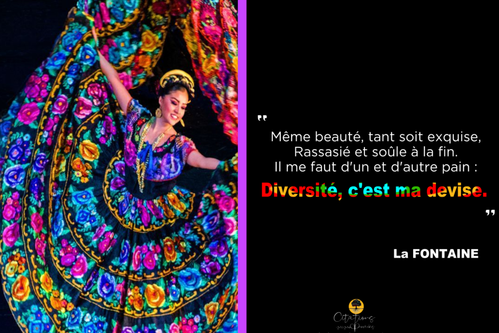 Diversité, c'est ma devise. - Citations Proverbes et Poésies