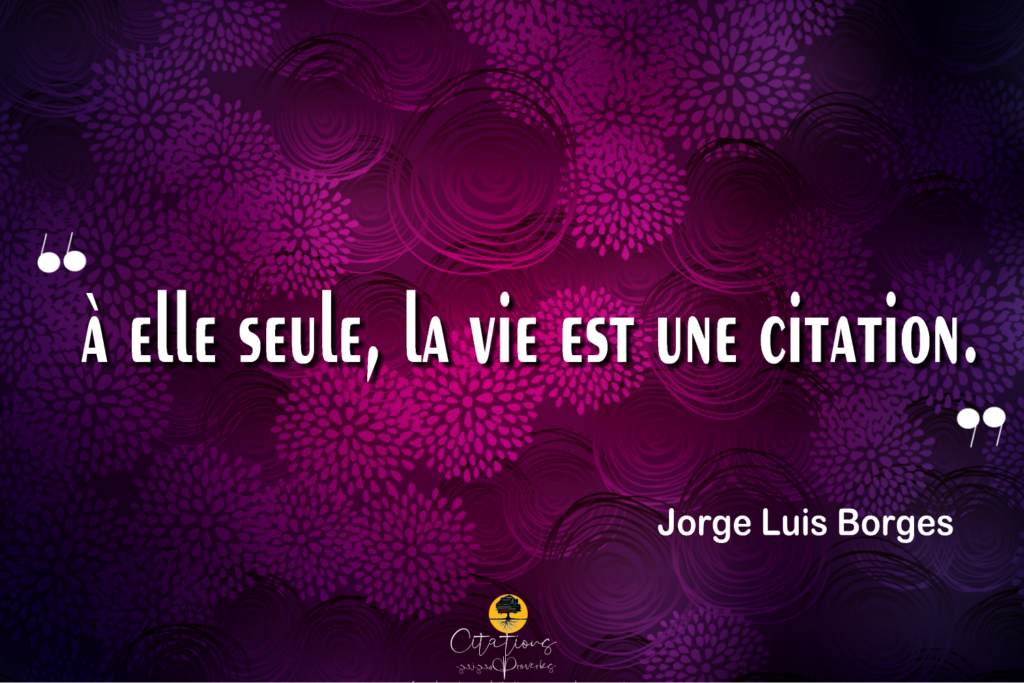 A elle seule, la vie est une citation. - Citations Proverbes et Poésies