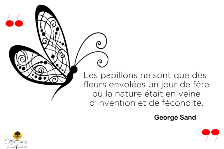 Les papillons ne sont que des fleurs envolées un jour de fête où la ...